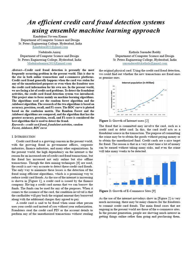 Credit Card Fraud Report Ieee 26 (1) NK | PDF | Receiver Operating ...