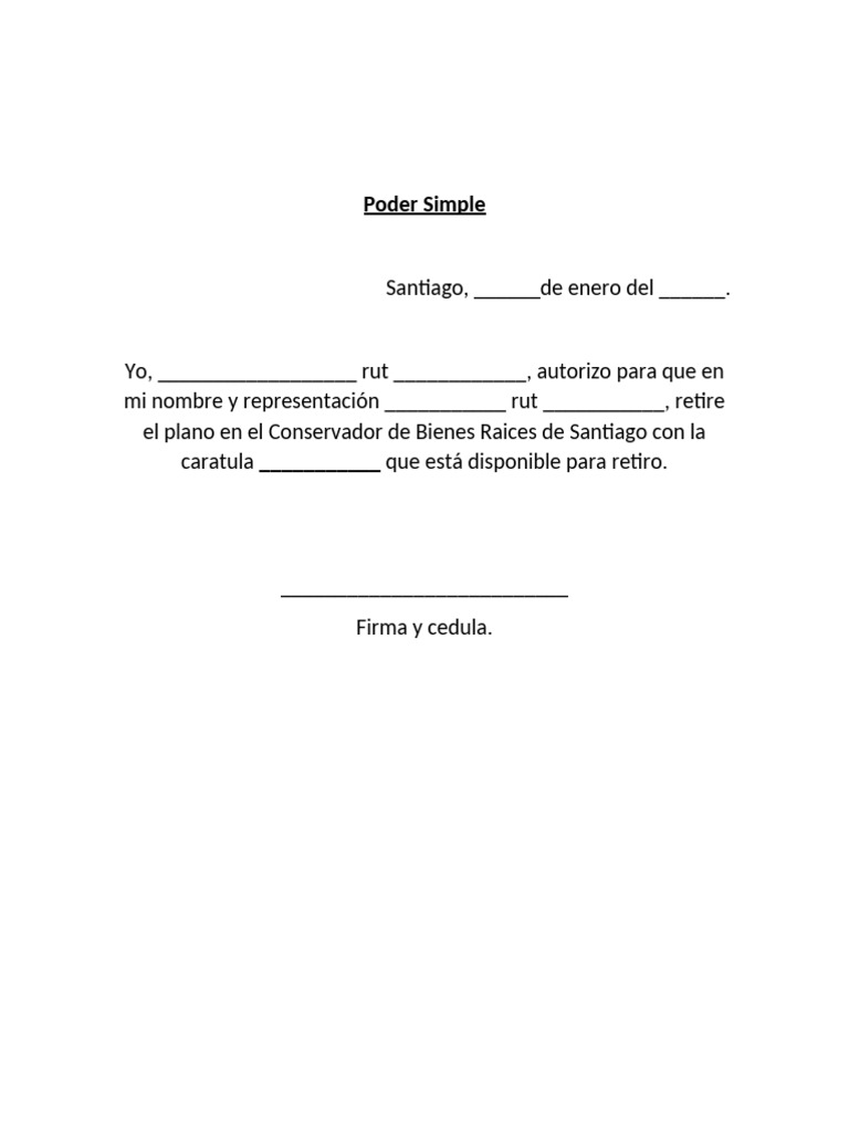 Poder Simple | PDF