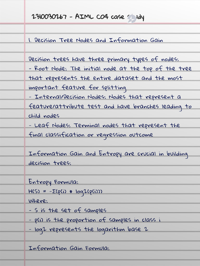 Aiml Case Study | PDF