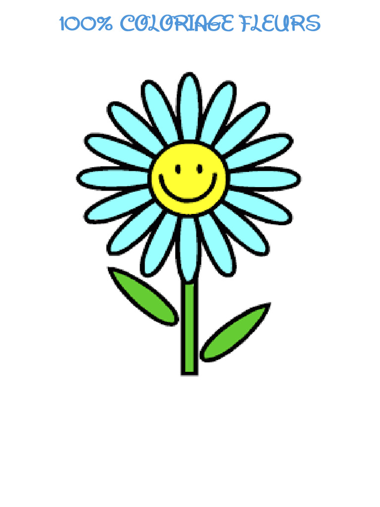 100% Coloriage Fleurs | PDF