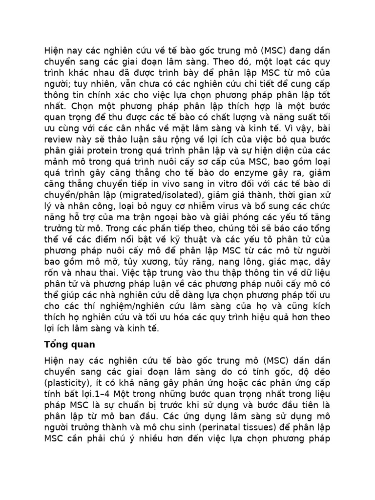 Explant Culture An Advantageous Method For Isolation of Mesenchymal Stem Cells From Human ...