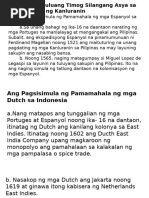 Ang Pangkapuluang Timog Silangang Asya Sa Pamamahala NG Kanluranin | PDF