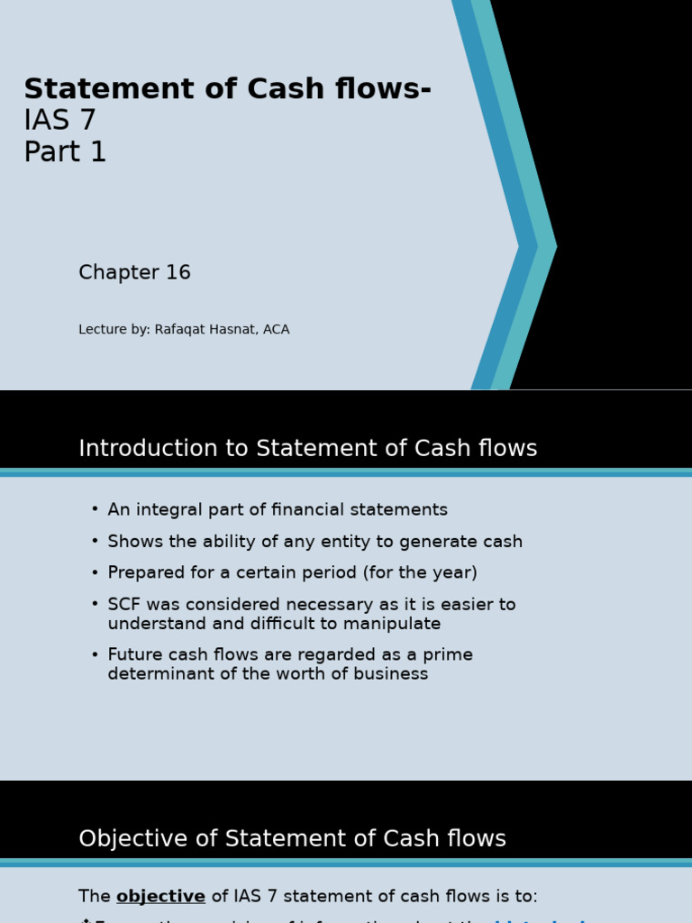 IAS-7 Statement of Cash flows Part 1 | PDF | Cash Flow Statement ...