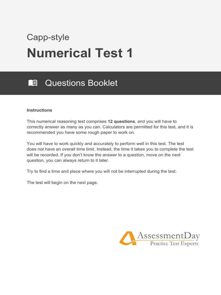 Capp_Numerical_1-Questions | PDF | Copyright