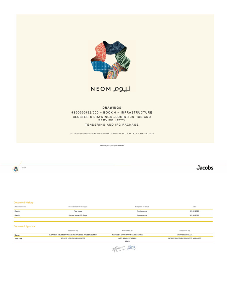 Infrastructure Drawings: Logistics Hub & Jetty | PDF | Water Treatment ...