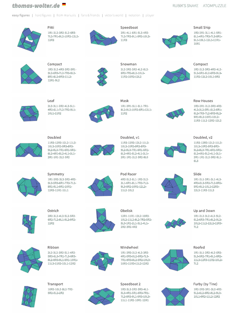 Rubik Snake - Easy | PDF