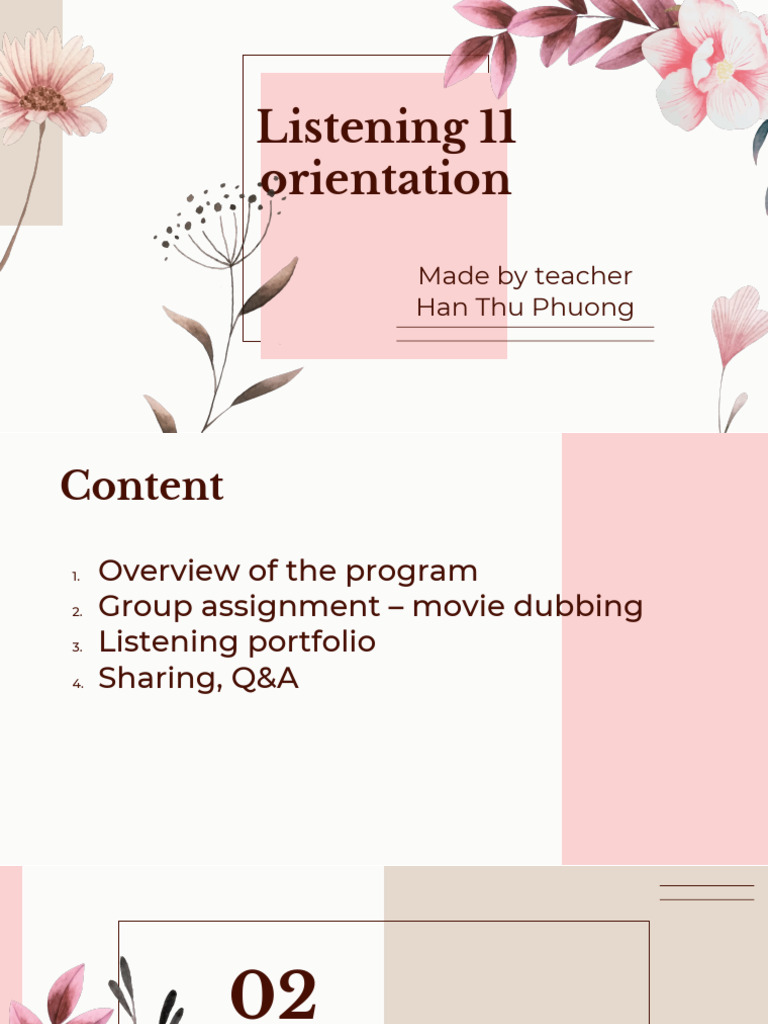 SS Listening Orientation G11 1st Term | PDF