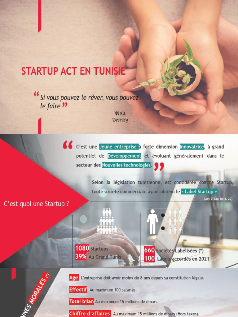 Avantages Et Incitations Des Startups en Tunisie | PDF