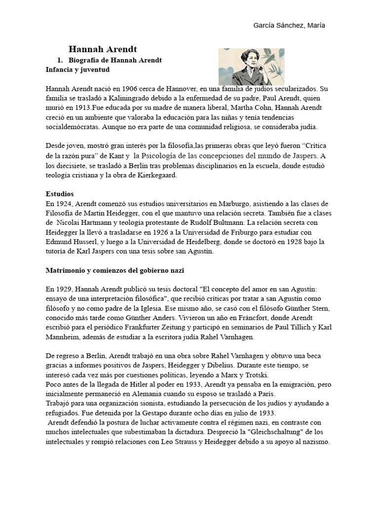 Hannah Arendt | PDF | Hannah Arendt | Totalitarismo