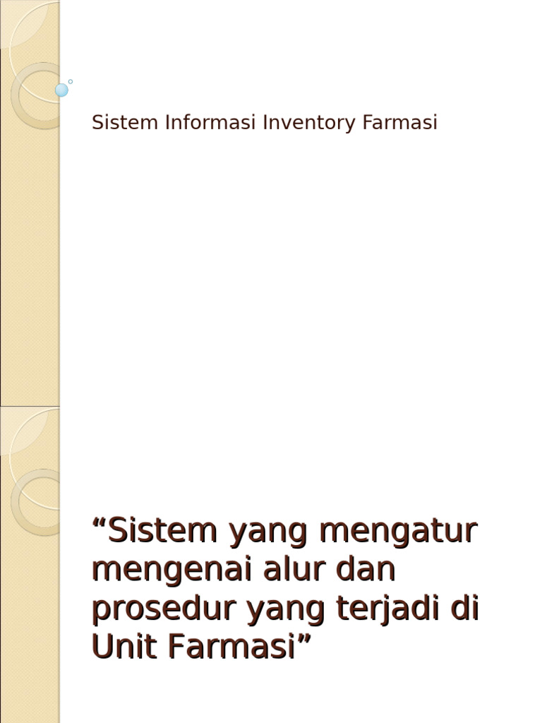Sistem Informasi Inventory Farmasi | PDF