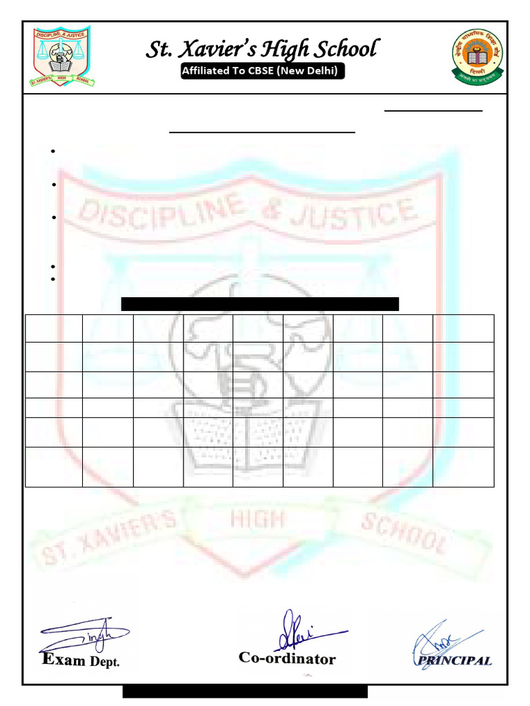 ANNUAL EXAM TIME TABLE 2023-24 (III to XII) | PDF | Qualifications