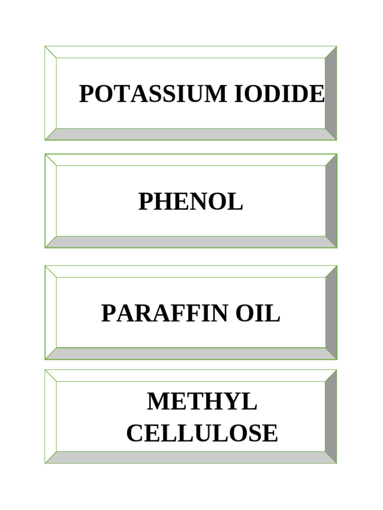List of Chemical Compounds and Oils | PDF