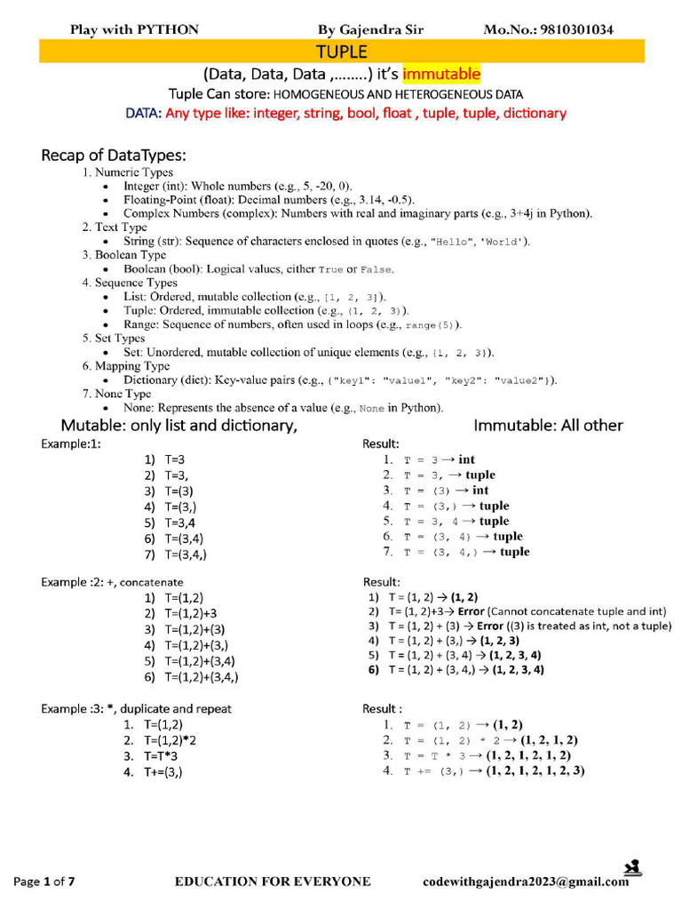 8 Tuple Page-0001 | PDF