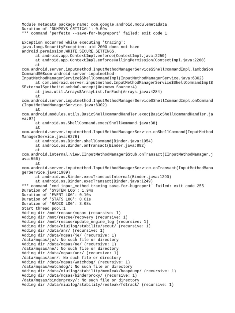 Bugreport Emerald - Global TP1A.220624.014 2025 01 07 18 33 52 Dumpstate - Log 28420 | PDF ...
