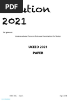 Uceed 2023 Question Paper With Answer Key | PDF | Multiple Choice