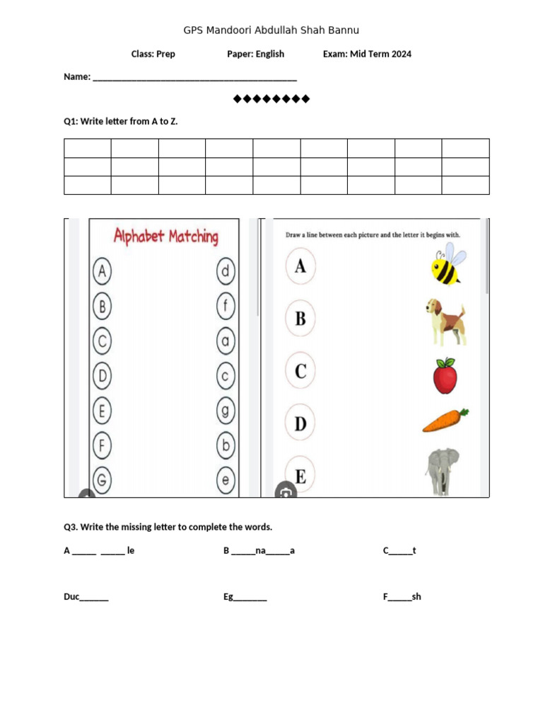 Class Prep English | PDF
