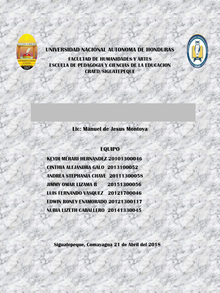 Informe Final Admon Espacios Pa-214 | PDF | Educación de la primera infancia | Enseñando