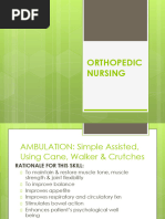 Stages and Techniques of Ambulation | PDF | Walking | Elbow