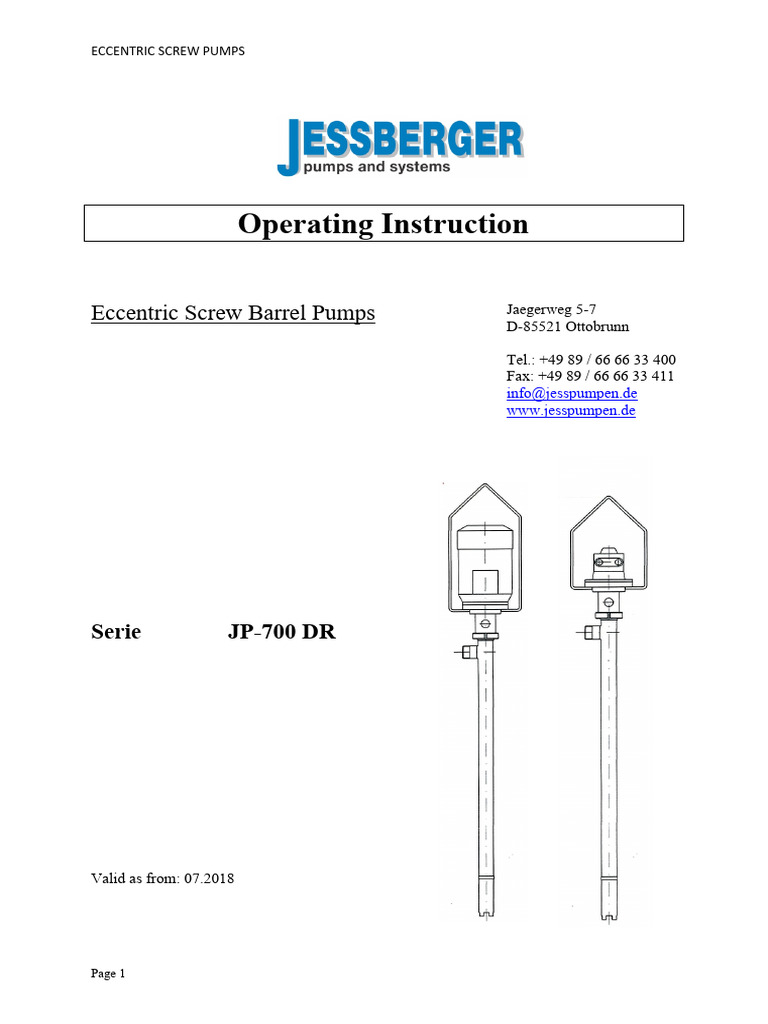 Operating Instructions for JP-700 Pumps | PDF | Electric Motor | Pump