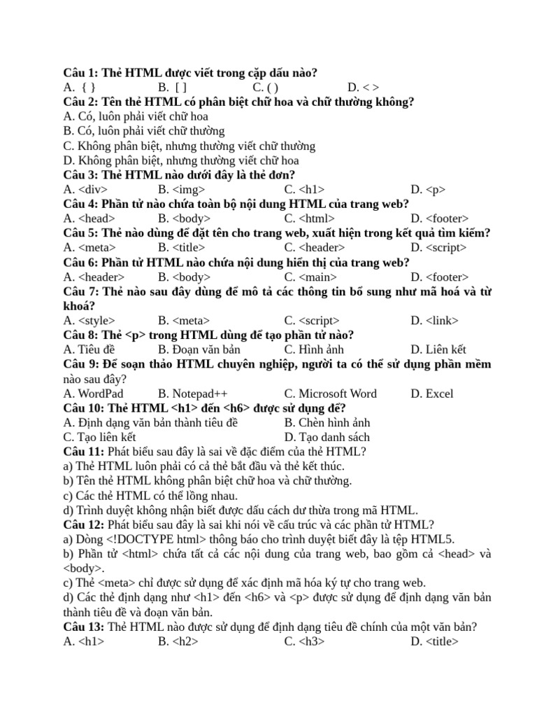 ÔN TẬP TIN 12 CK1 | PDF