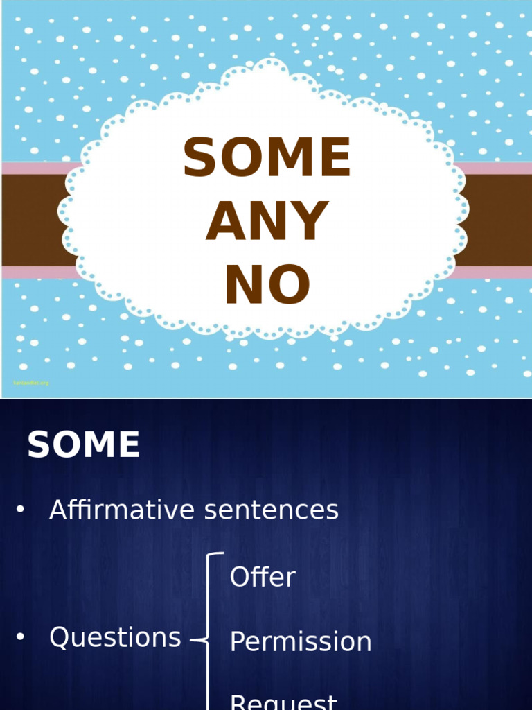 Some Any and No Grammar Guides - 123916 | PDF