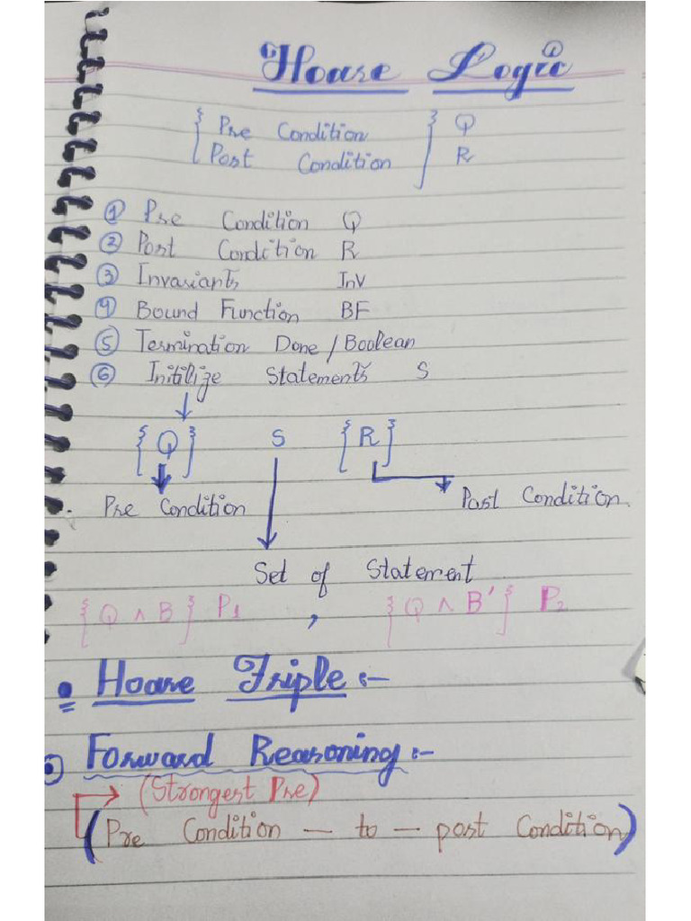 Notes of Hoare Logic | PDF