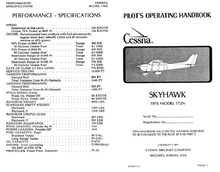 Cessna POH | PDF