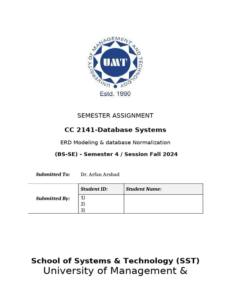 Database Systems Assignment | PDF
