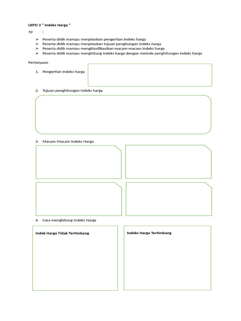 LKPD Indeks Harga | PDF