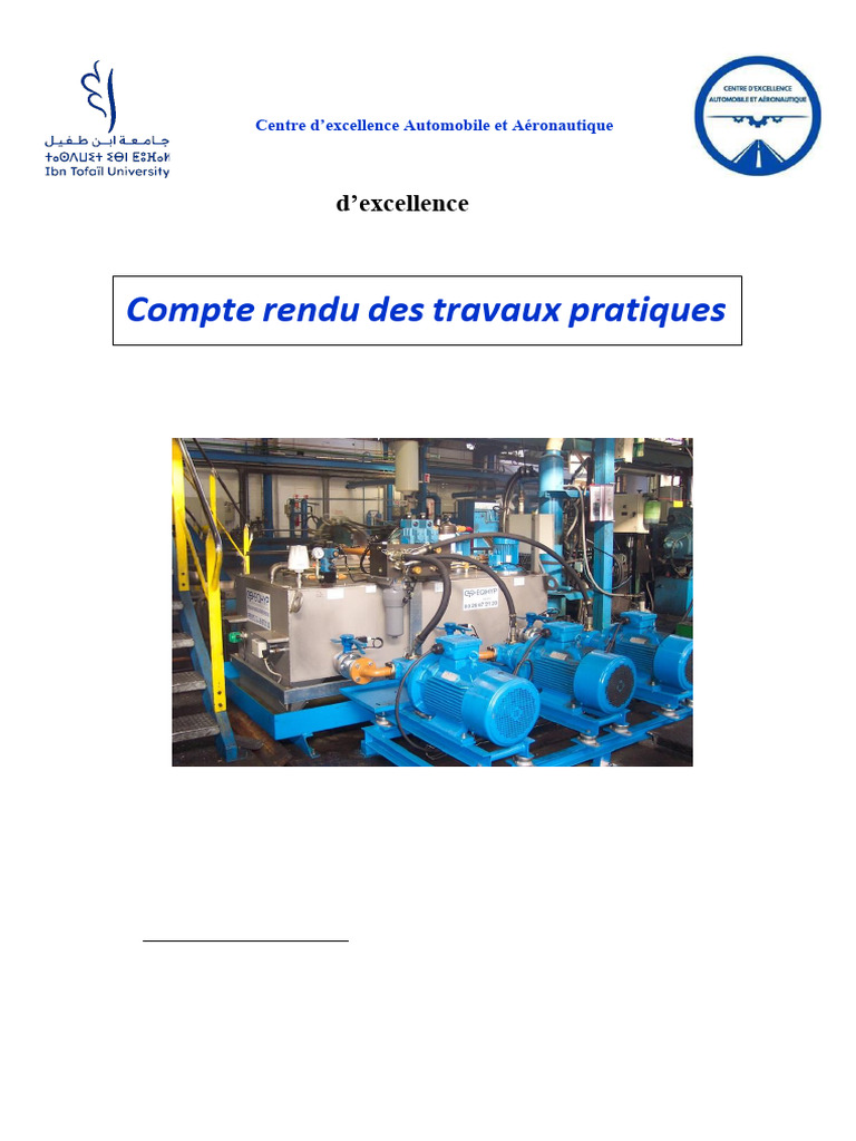 Étude des Pompes Centrifuges et Aérodynamique | PDF | Pompe | Dynamique ...