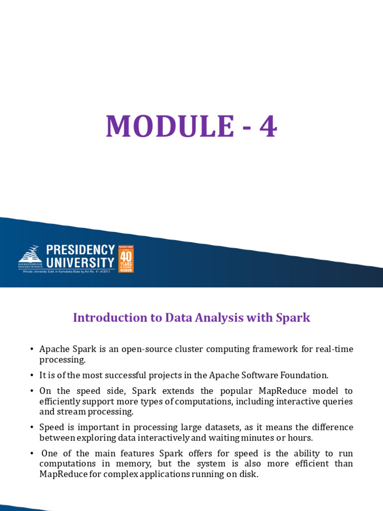 Cse3002 Big Data m3 Detailed | PDF | Apache Spark | Apache Hadoop