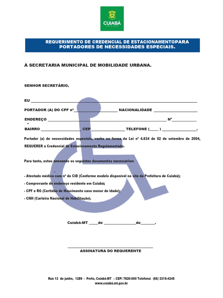 Formulario PCD | PDF