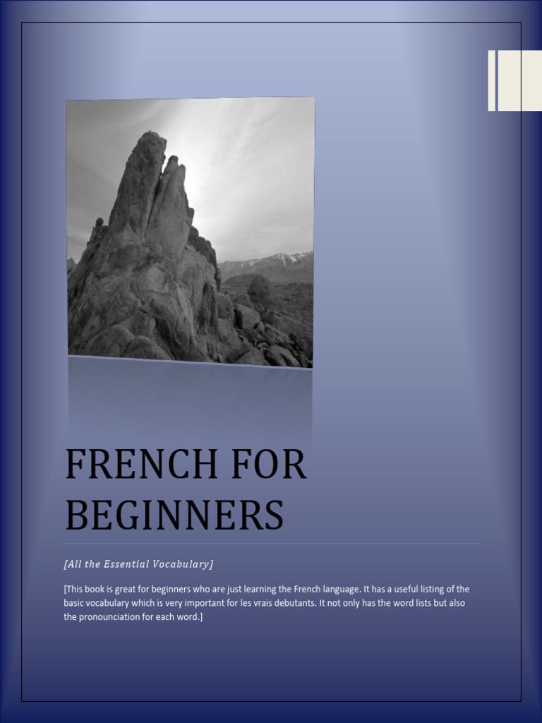 Essential French Vocabulary for Beginners | PDF | Grammatical Gender ...