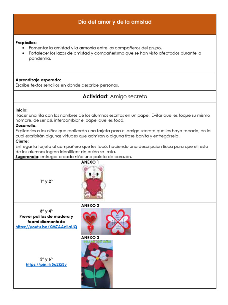 Día Del Amor y de La Amistad | PDF