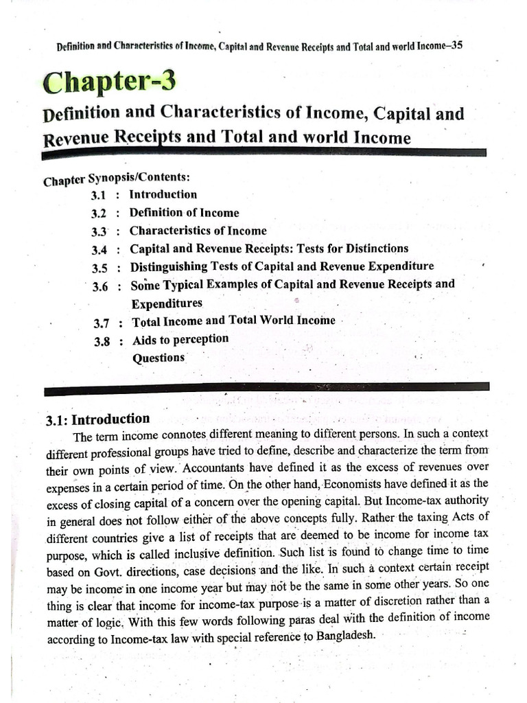 Taxation Chapter 3 | PDF