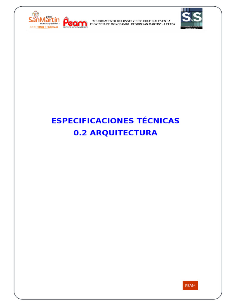 Especificaciones Tecnicas Arquitectura | PDF | Hormigón | Cemento