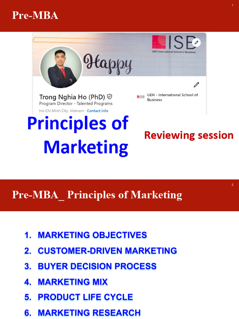Principles of Marketing Revision | PDF | Marketing | Financial Economics