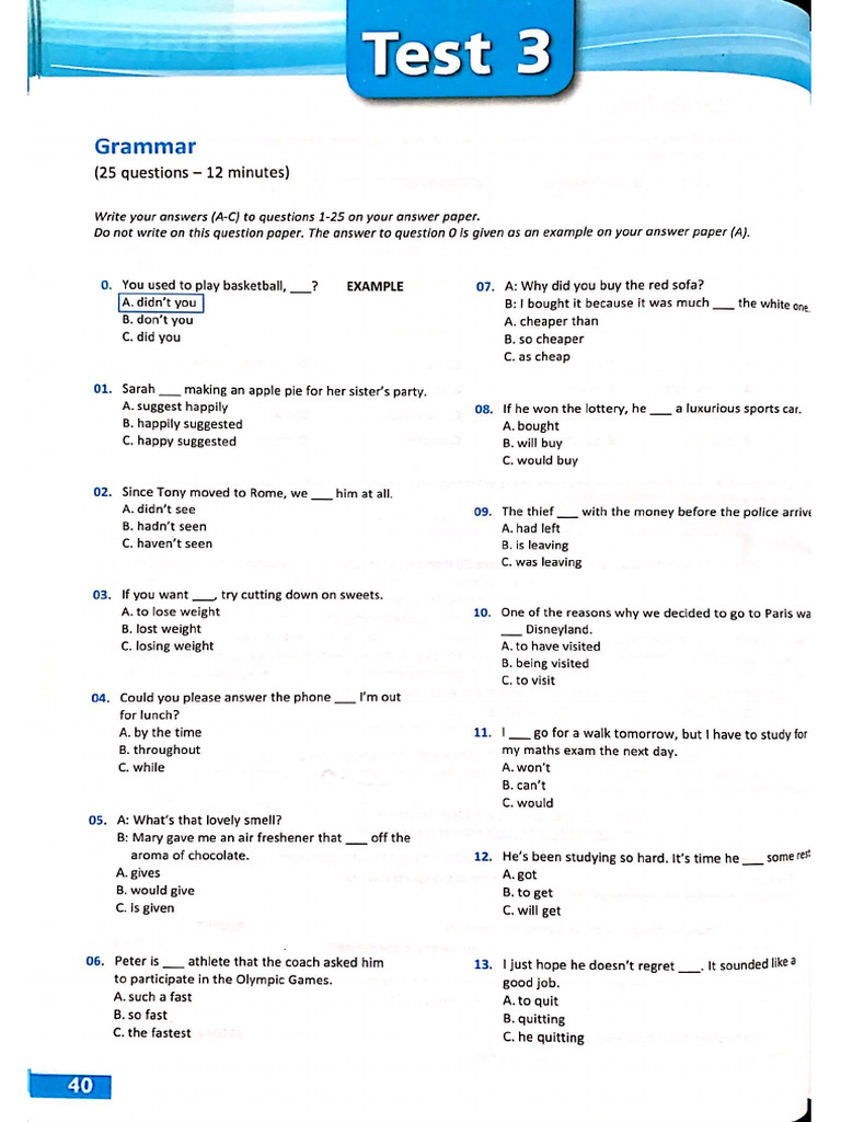 Succeed in Aptis - Test 3 | PDF