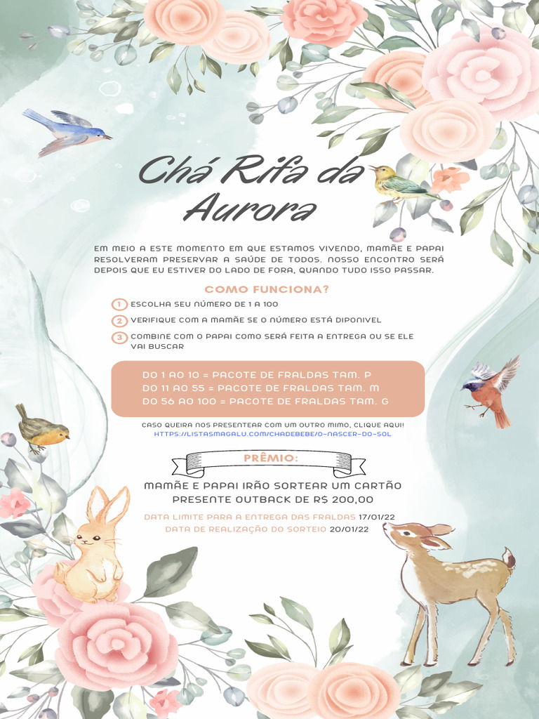 Chá Rifa Aurora | PDF