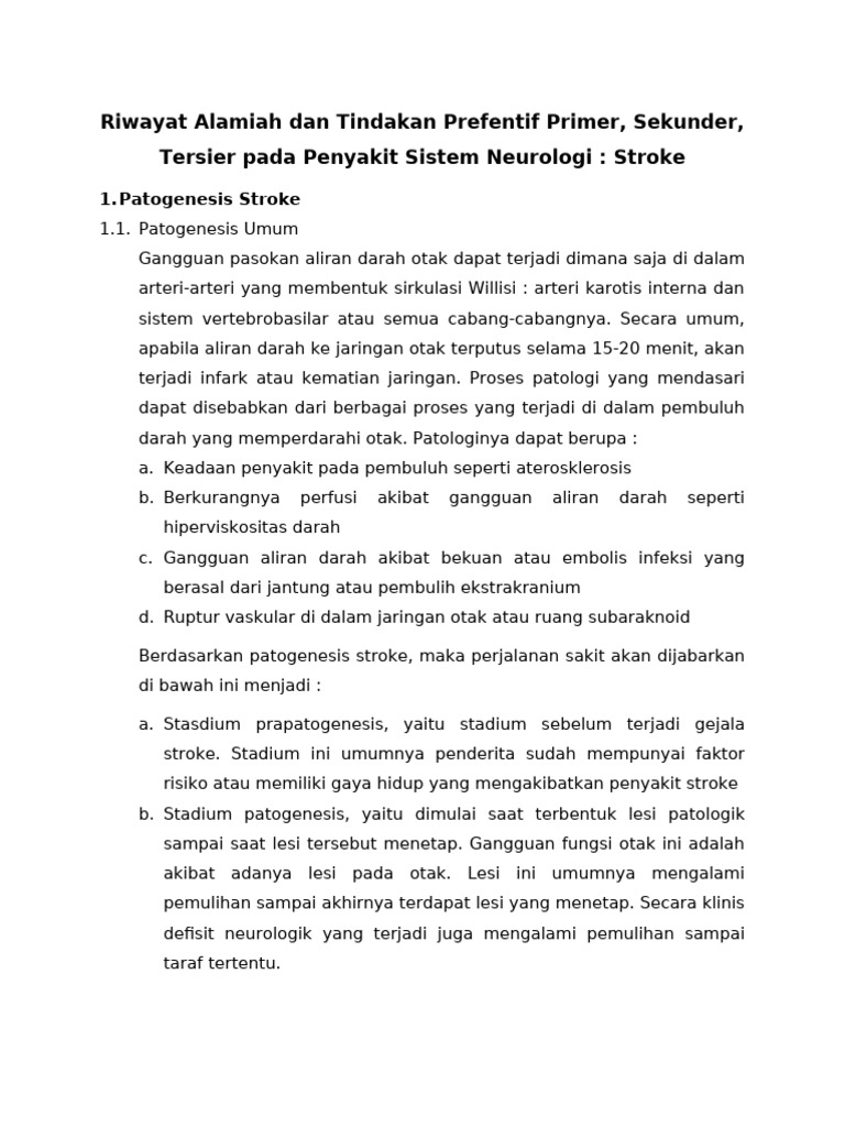 Contoh Tugas Epidemiologi Riwayat Alamiah Penyakit | PDF