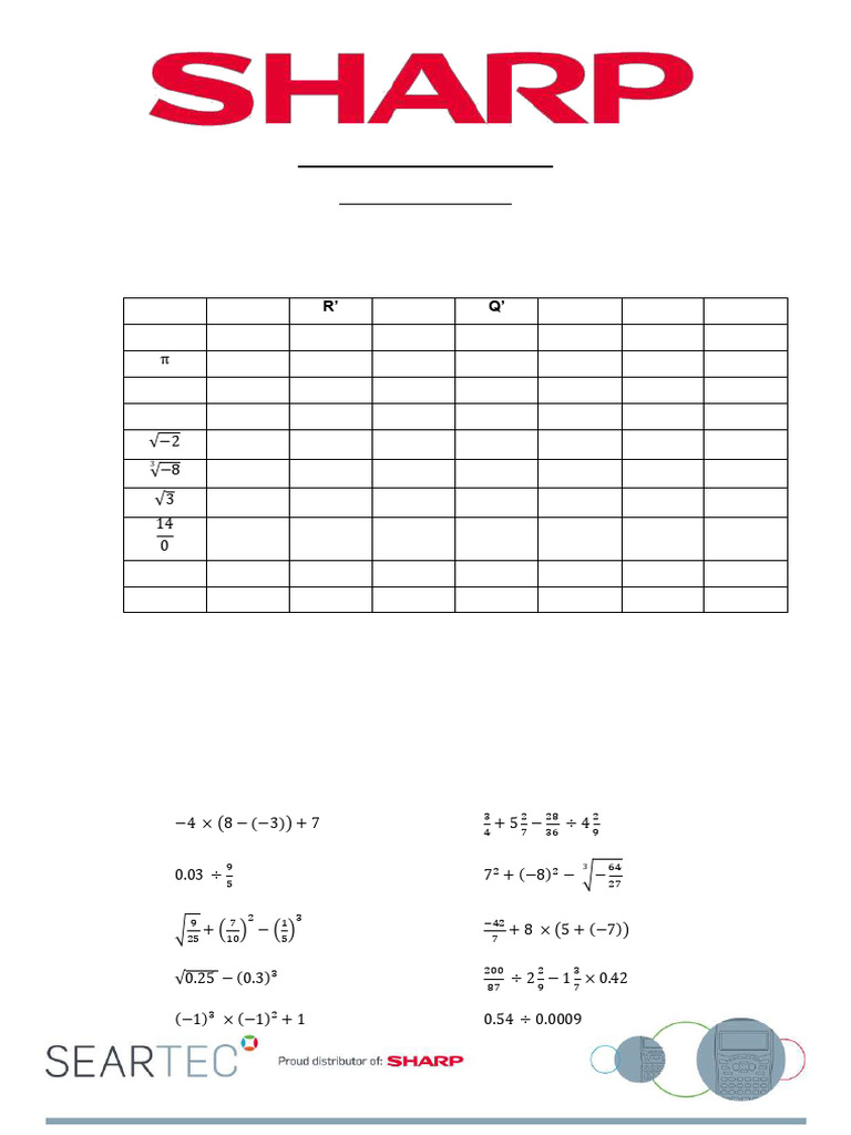 Grade 9 Math Revision Worksheet | PDF | Square Root | Numbers