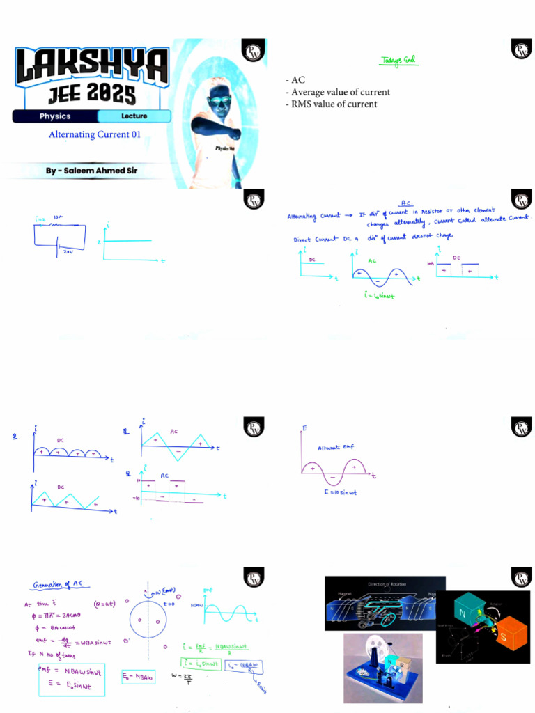 Alternating Current Lakshya | PDF
