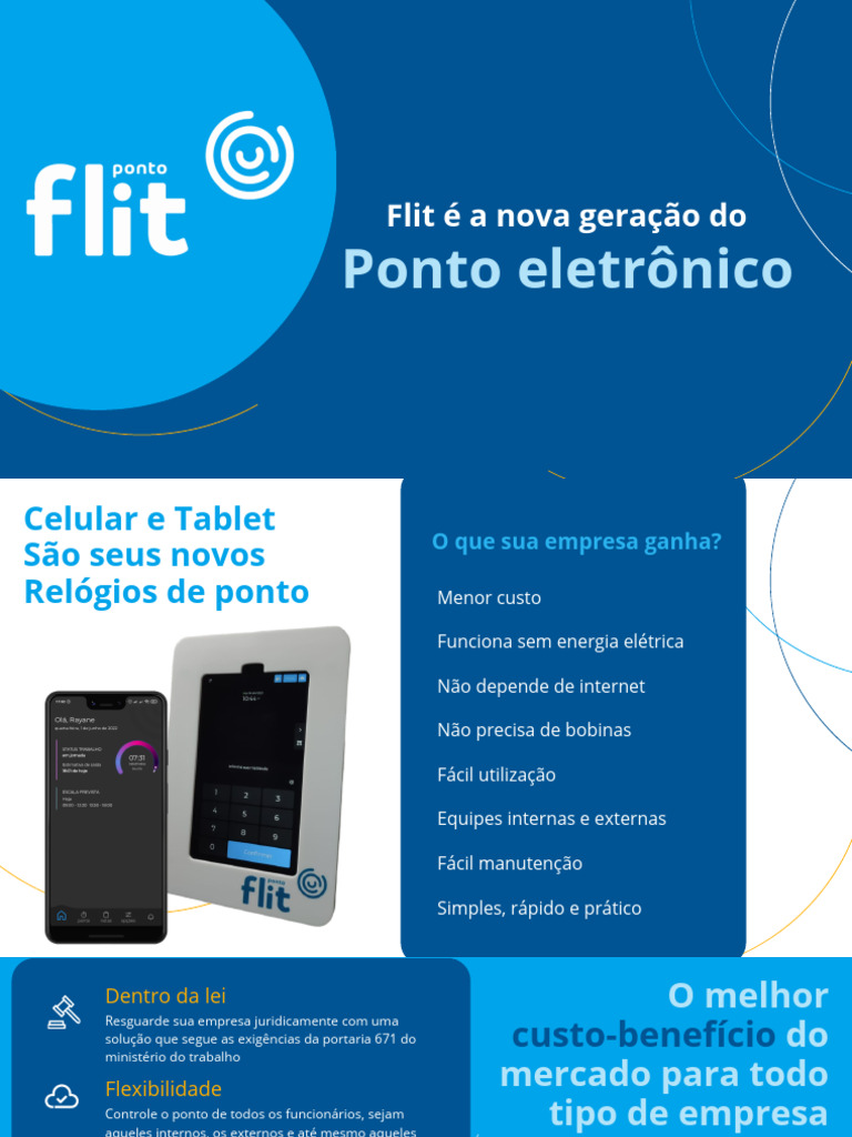 Flit: Relógio de Ponto Inovador e Eficiente | PDF