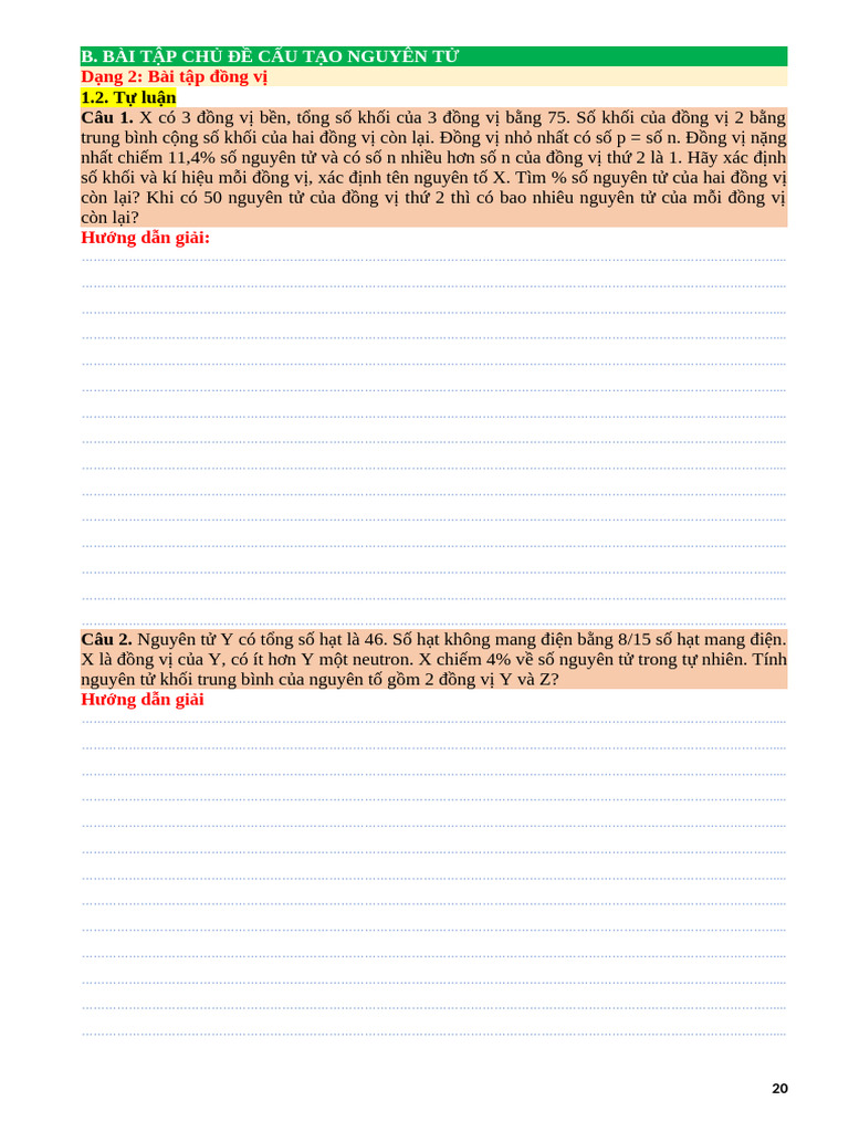 CD1.2 ĐỒNG VỊ HS | PDF