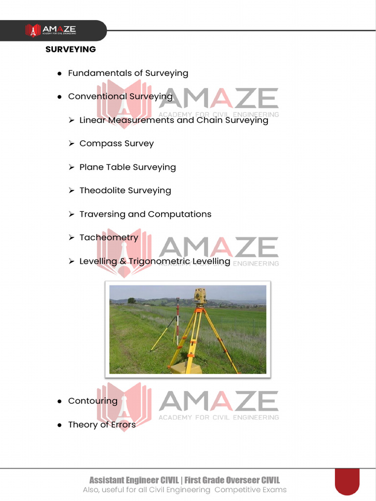 Fundamentals of Surveying | PDF | Surveying | Geographical Technology