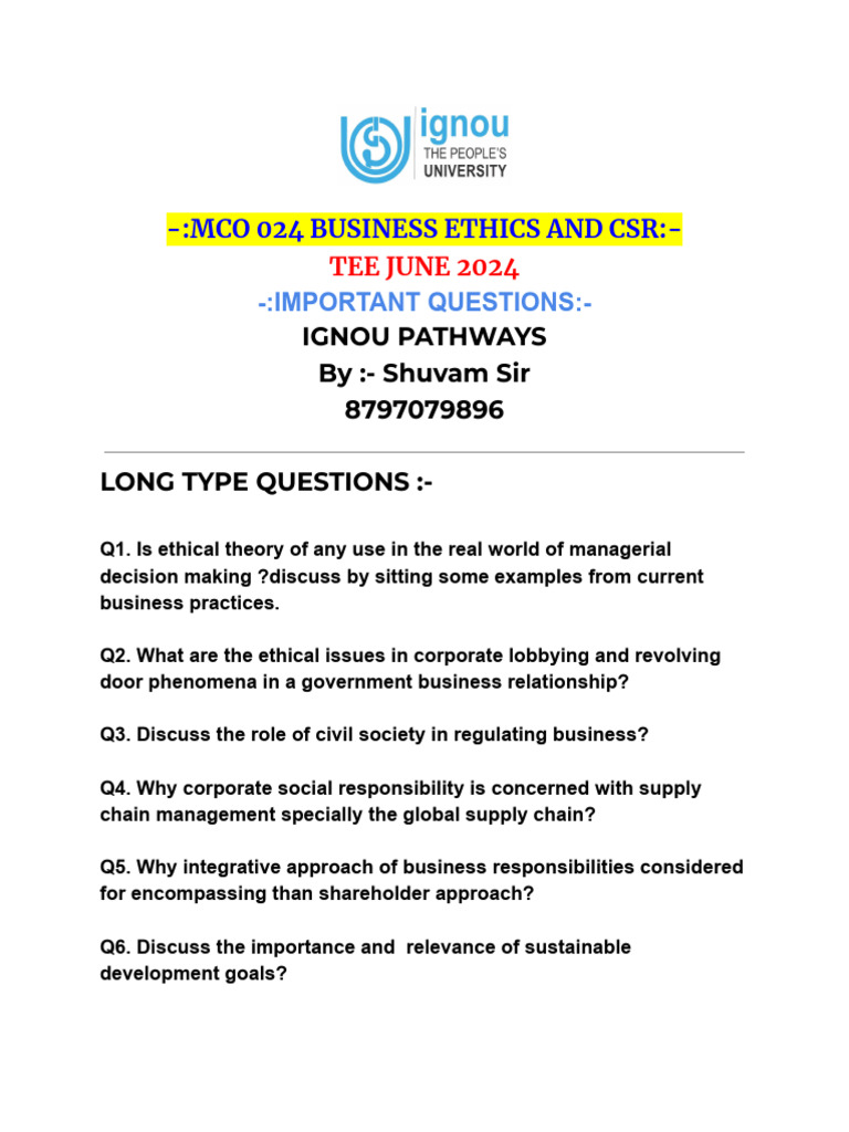 Mco 24 Pdf Corporate Social Responsibility Sustainability