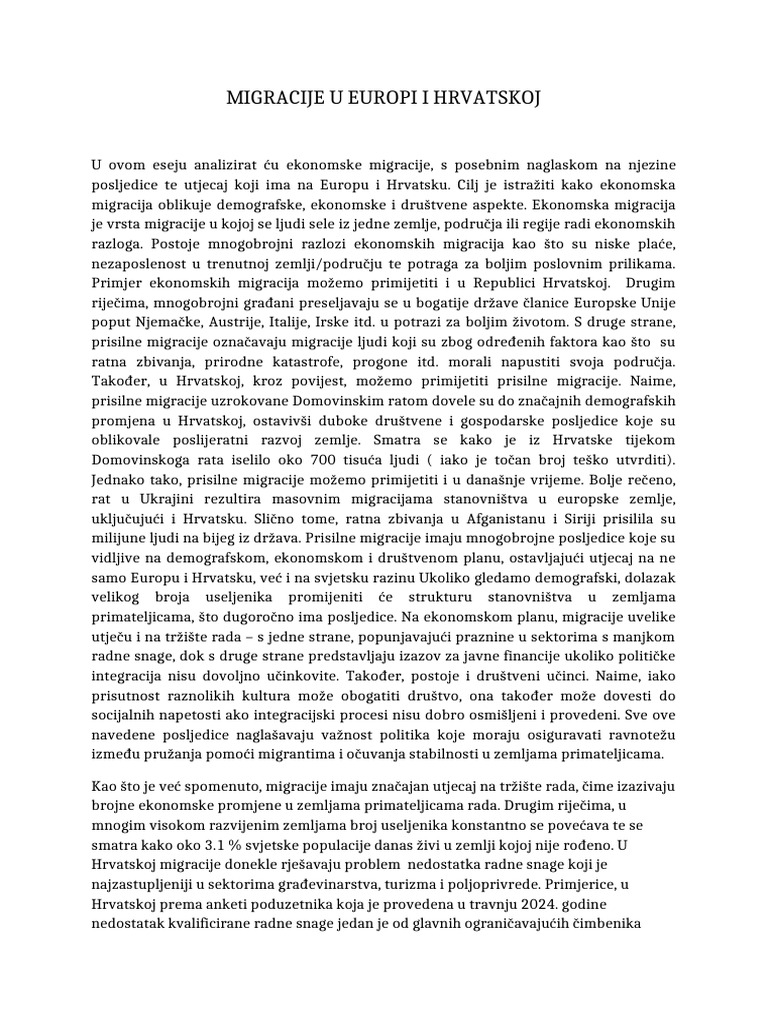 Ekonomika Stanovništva | PDF