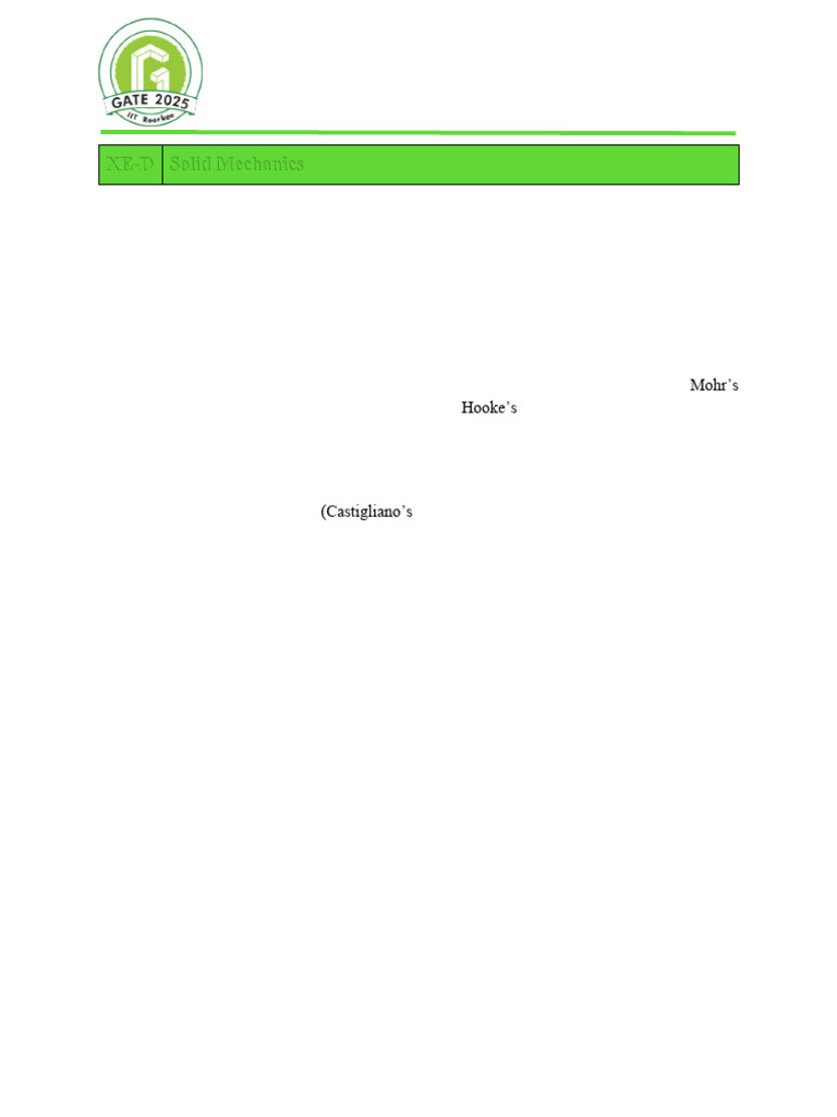 Gate Xe-D 2025 Syllabus | PDF
