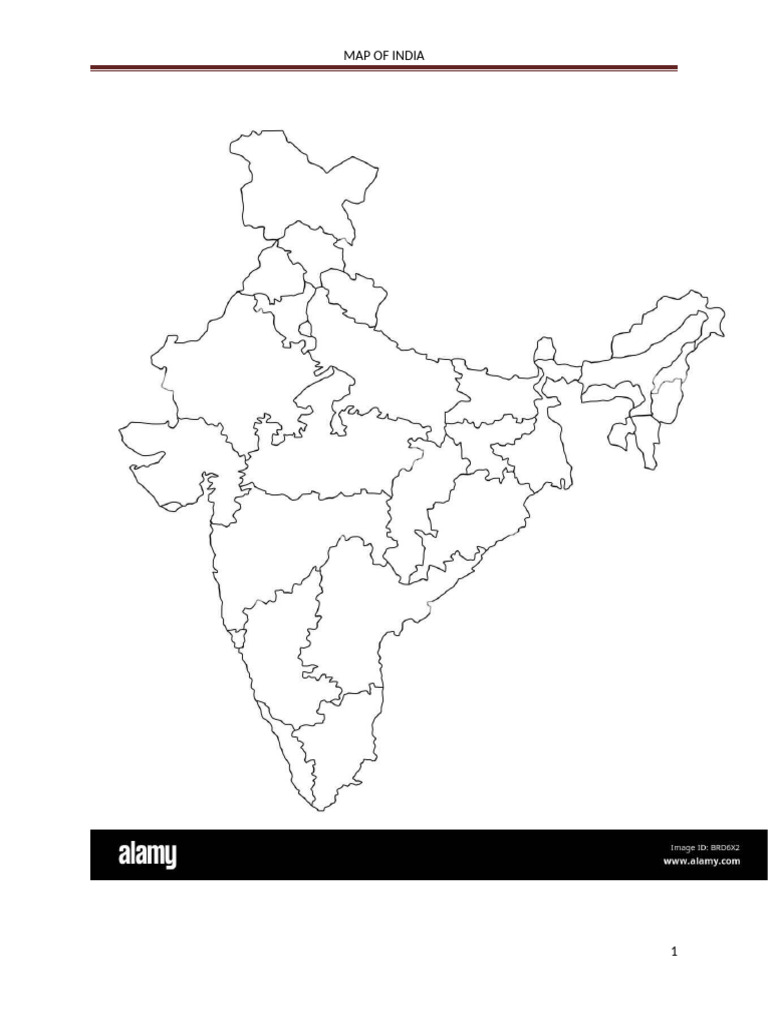 Map of INDIA PDF | PDF