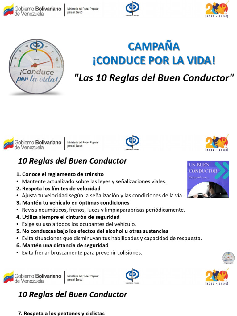 Reglas de Oro para Conducir Seguro | PDF